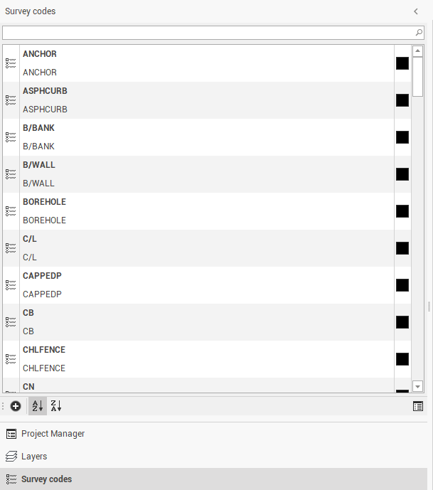 Survey codes