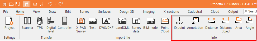 Commands for distance and annotation