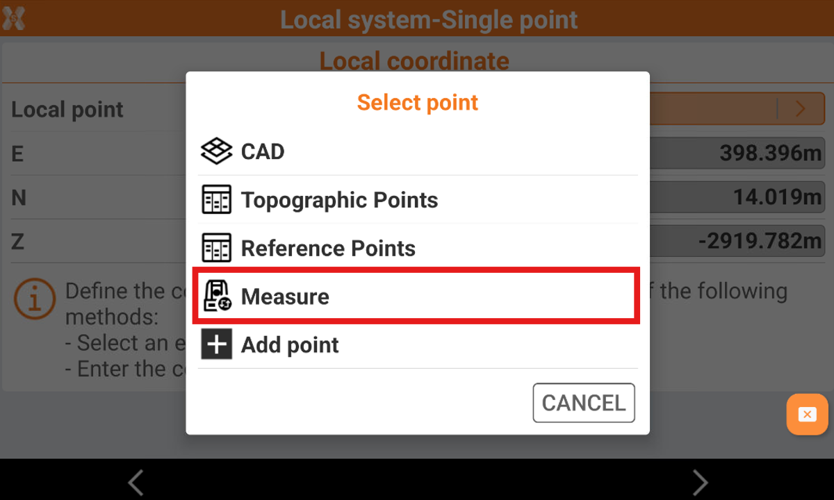 Using the X-pole in site calibration