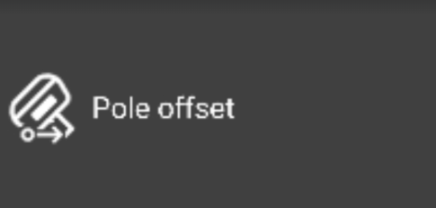 Pole offset